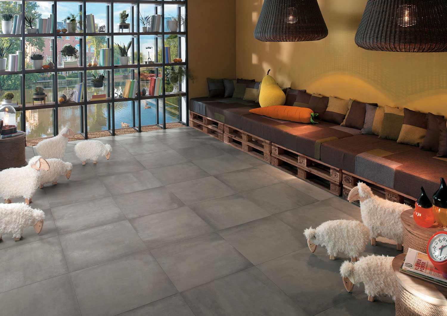 Carrelage Gris Clair pour Sol | Carreaux pour Sol Gris Clair